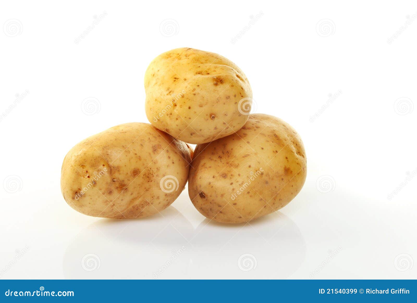 Three potatoes stock image. Image of washed, soft, vegetable - 21540399