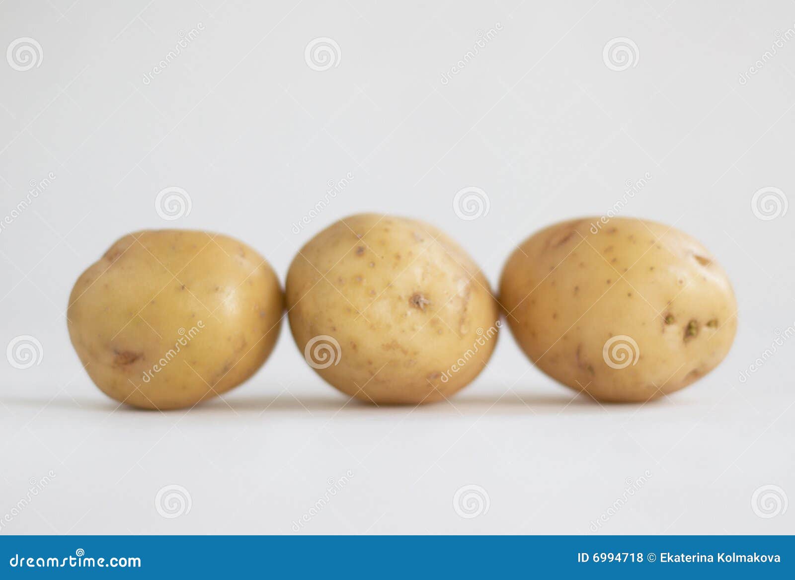 Three potatoes stock photo. Image of kitchen, diet, fresh - 6994718
