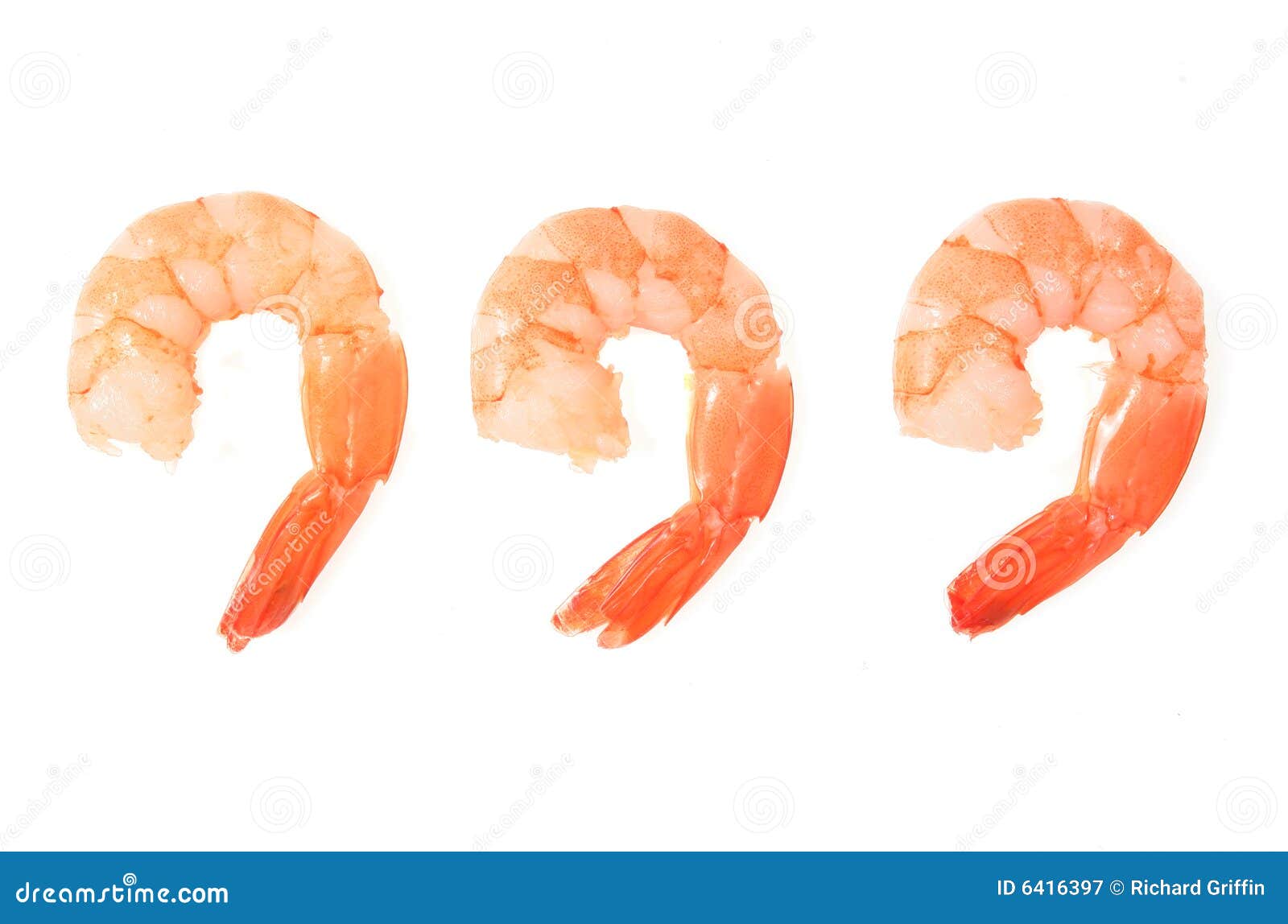 Three prawns stock image. Image of seafood, numeral, shrimp - 6416397