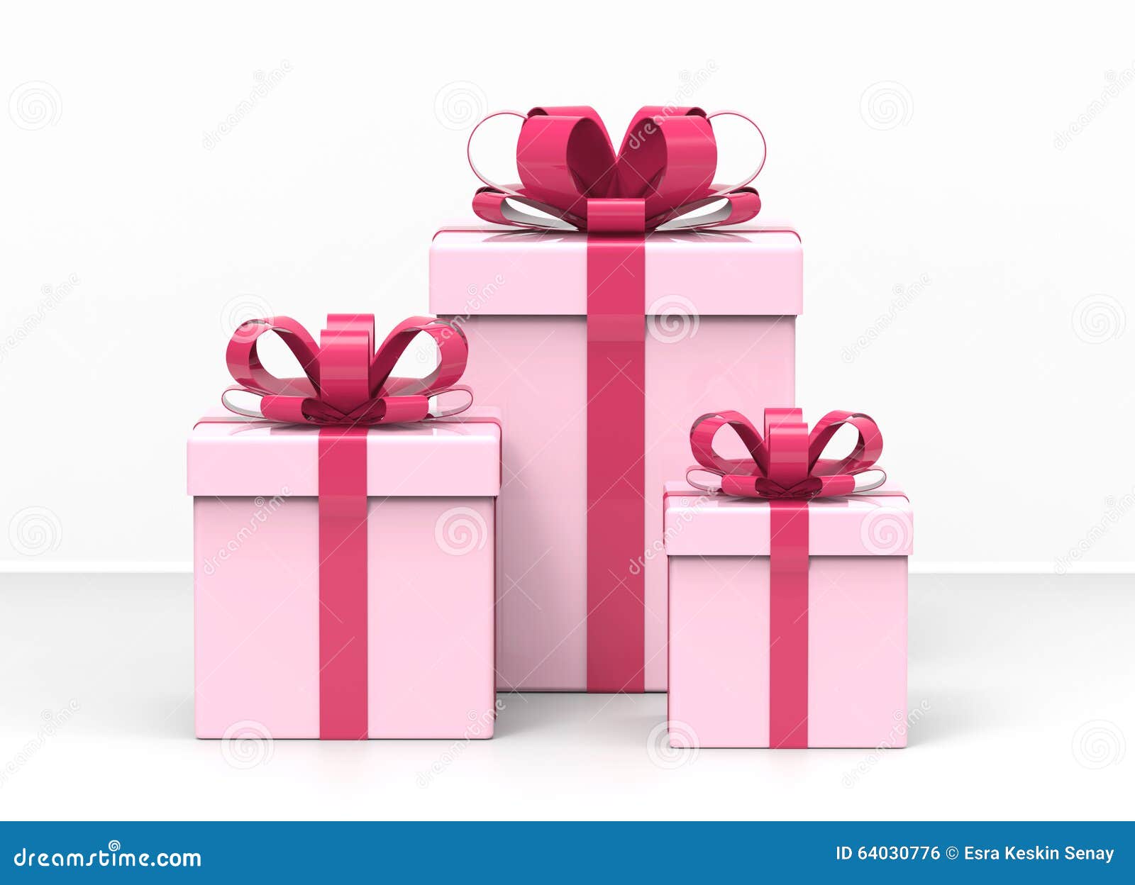 Three present boxes stock illustration. Illustration of size - 64030776
