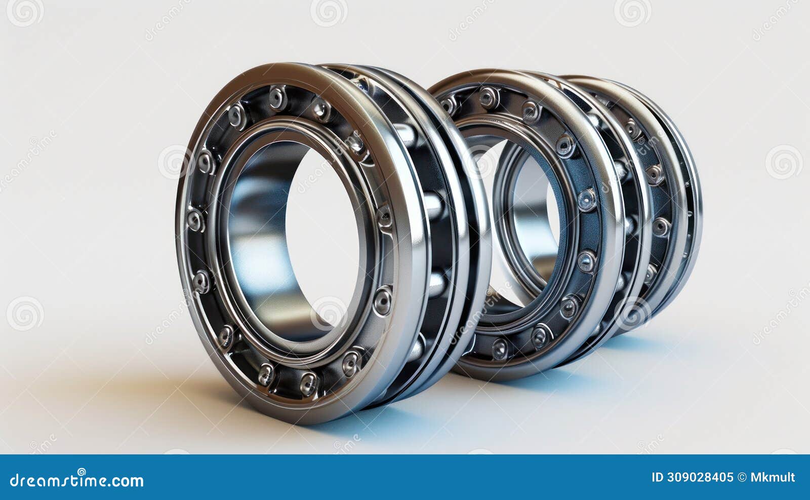 Elegantly Aligned, a Trio of Exquisite Ball Bearing Units Gracefully ...