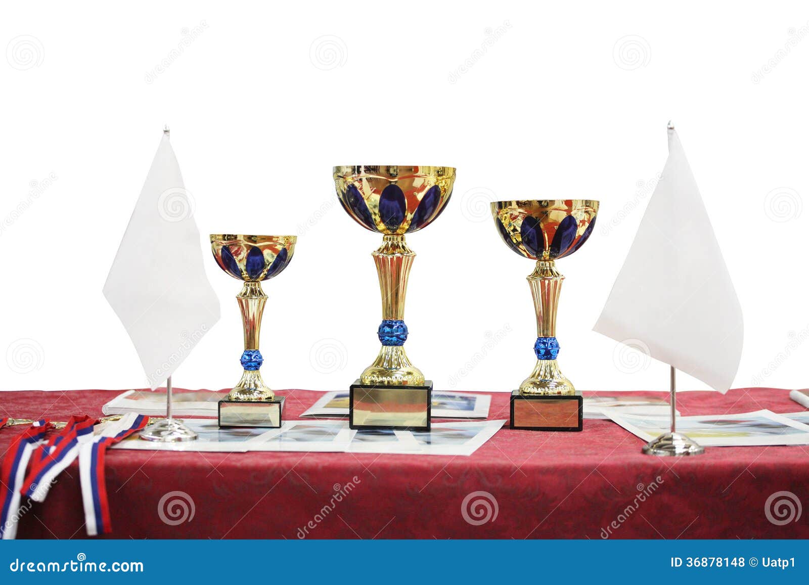 Three prize cups stock photo. Image of three, prize, competition - 36878148