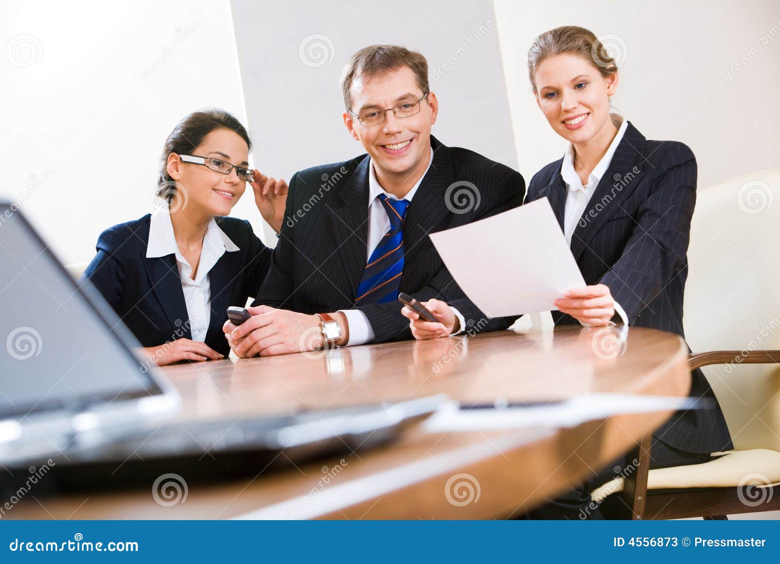 Three professionals stock image. Image of entrepreneur - 4556873