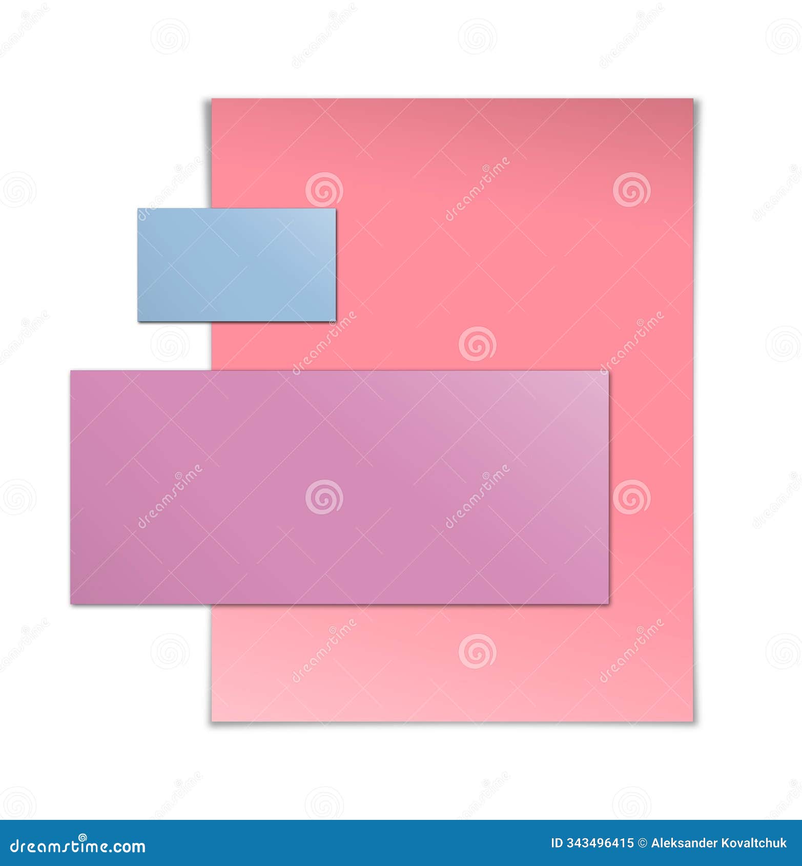Three Promotional Paper Blank Template for Presentation Layouts and ...