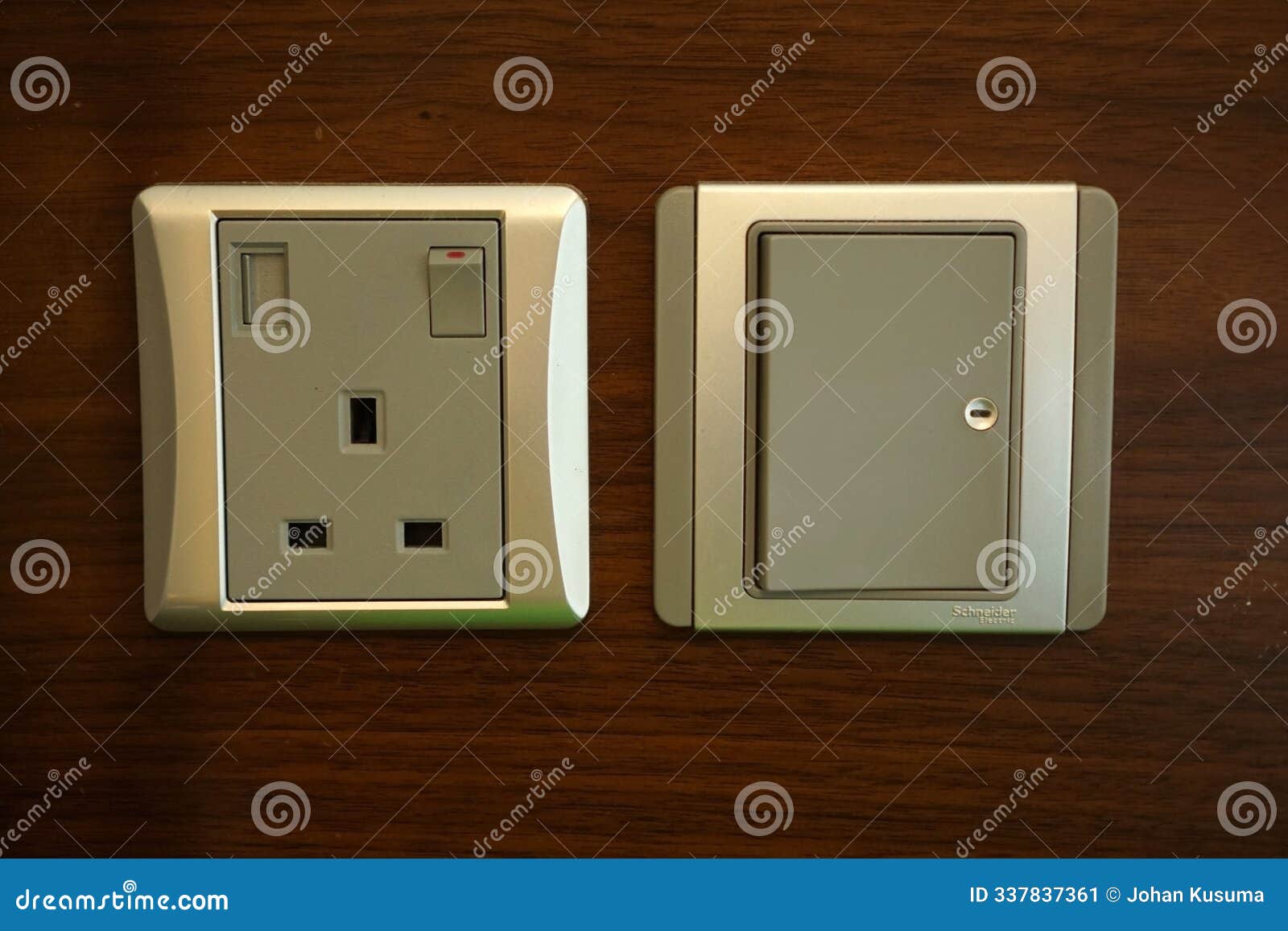 Three-pronged Power Plug and Switch Stock Image - Image of equipment ...