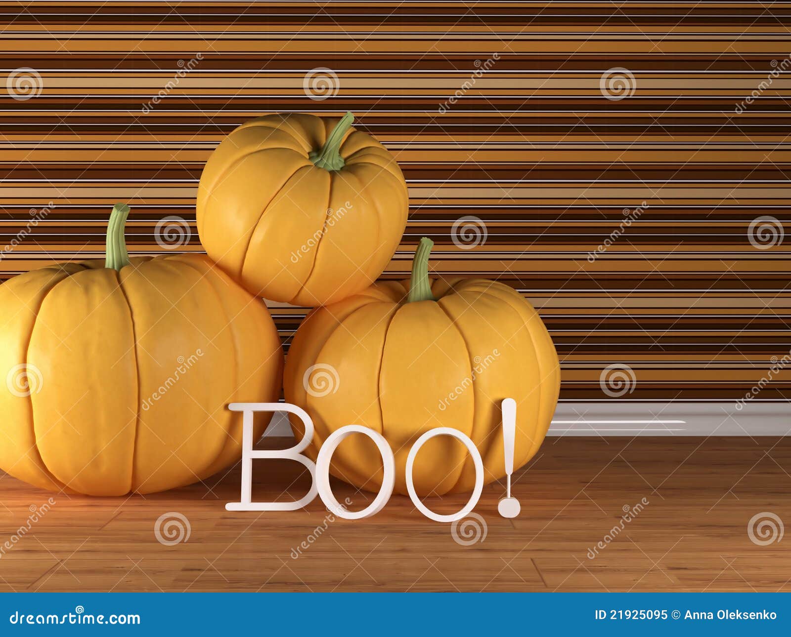 Three pumpkins stock illustration. Illustration of november - 21925095