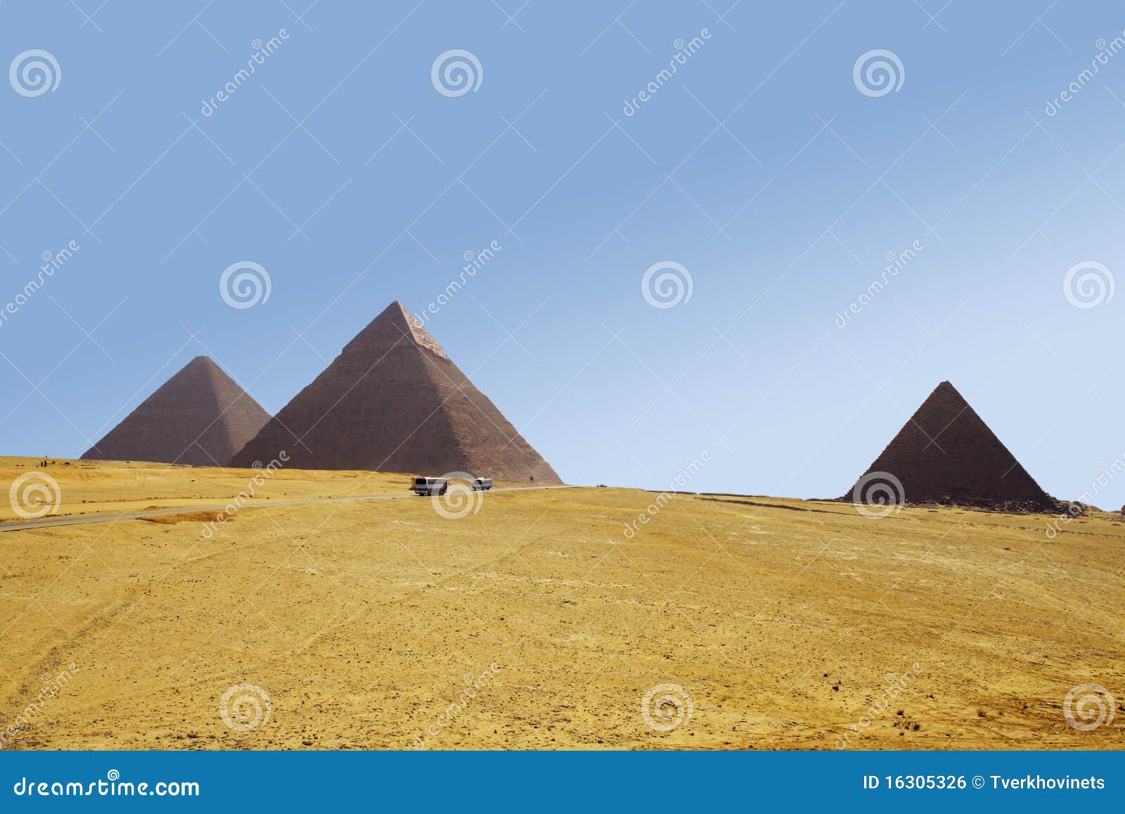 Three Pyramids stock photo. Image of cairo, triangle - 16305326