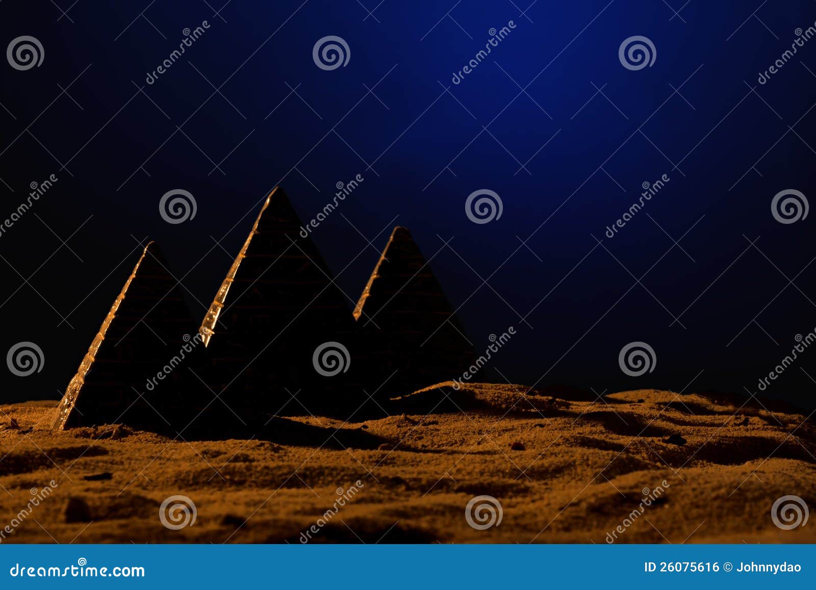 Three pyramids stock photo. Image of pyramids, silhouette - 26075616