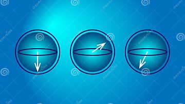 Tree Quantum Qubit in Superposition States, Bloch Sphere, Visualisation ...