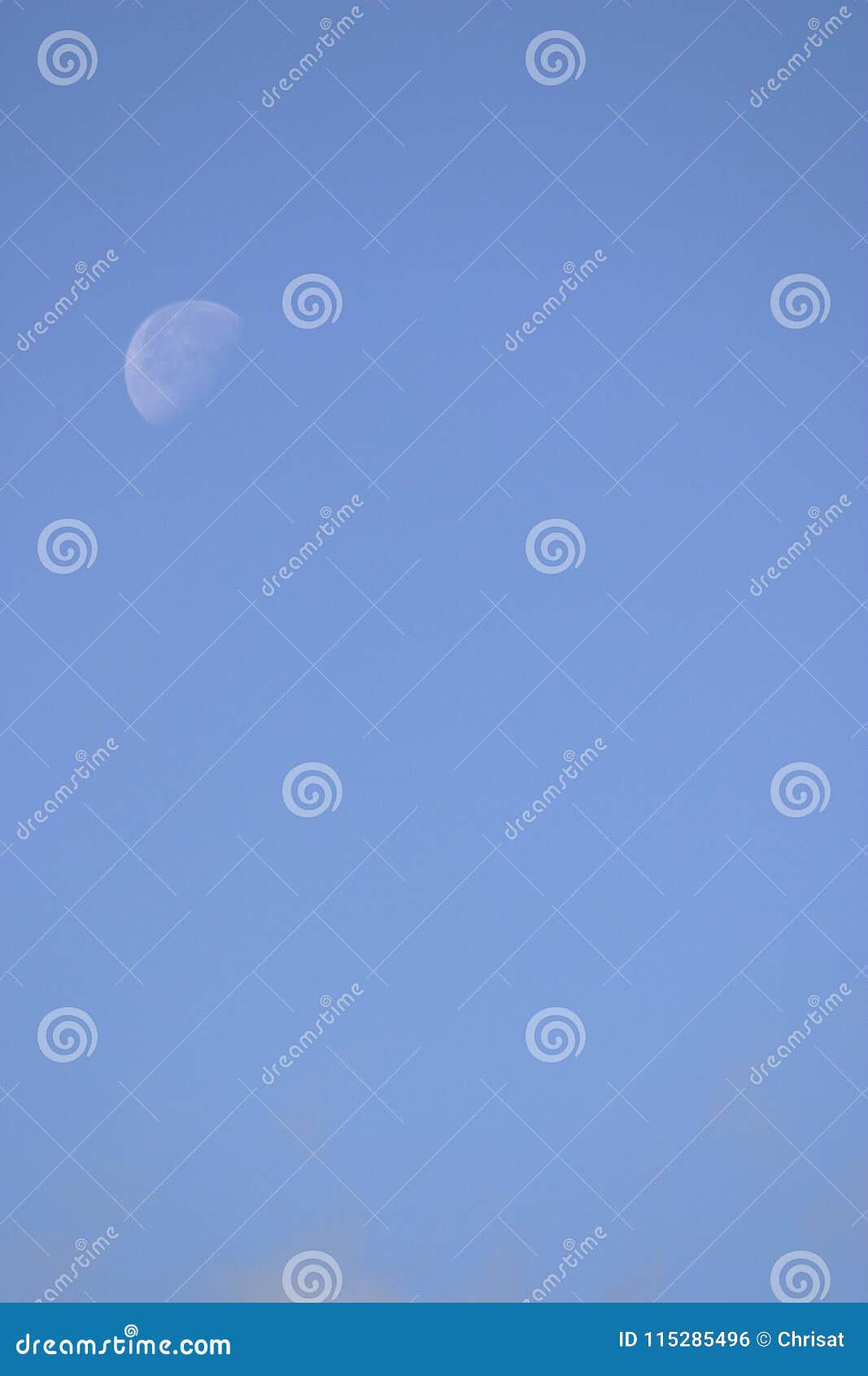 Blue sky moon stock photo. Image of satellite, photograph - 115285496