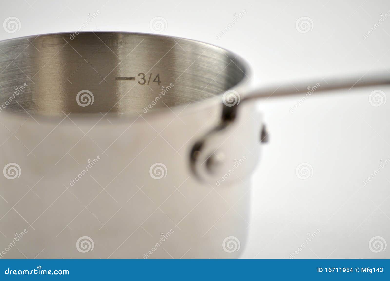 Three Quarters Full stock photo. Image of measure, utensil - 16711954