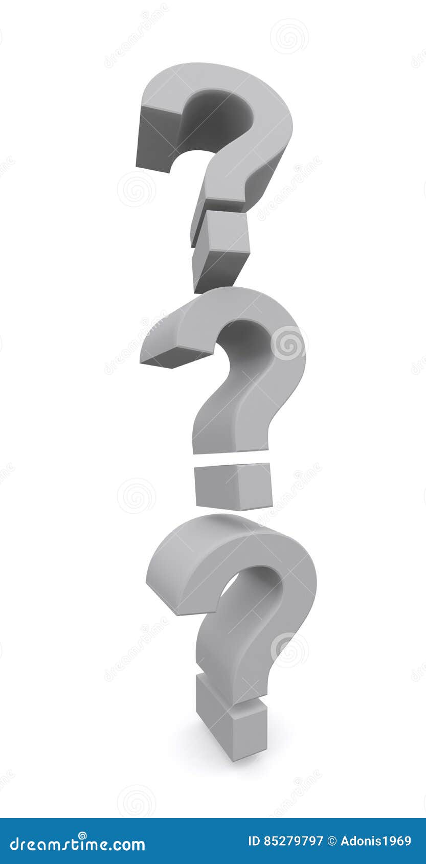 Three question marks stock illustration. Illustration of punctuation ...