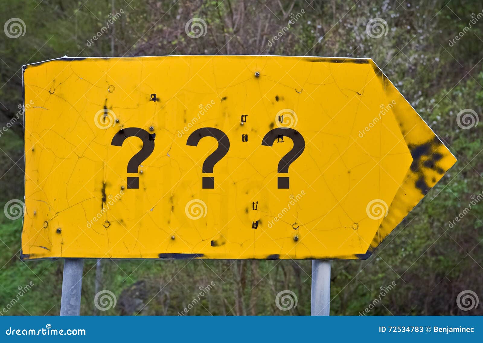 Three question marks stock image. Image of concept, road - 72534783