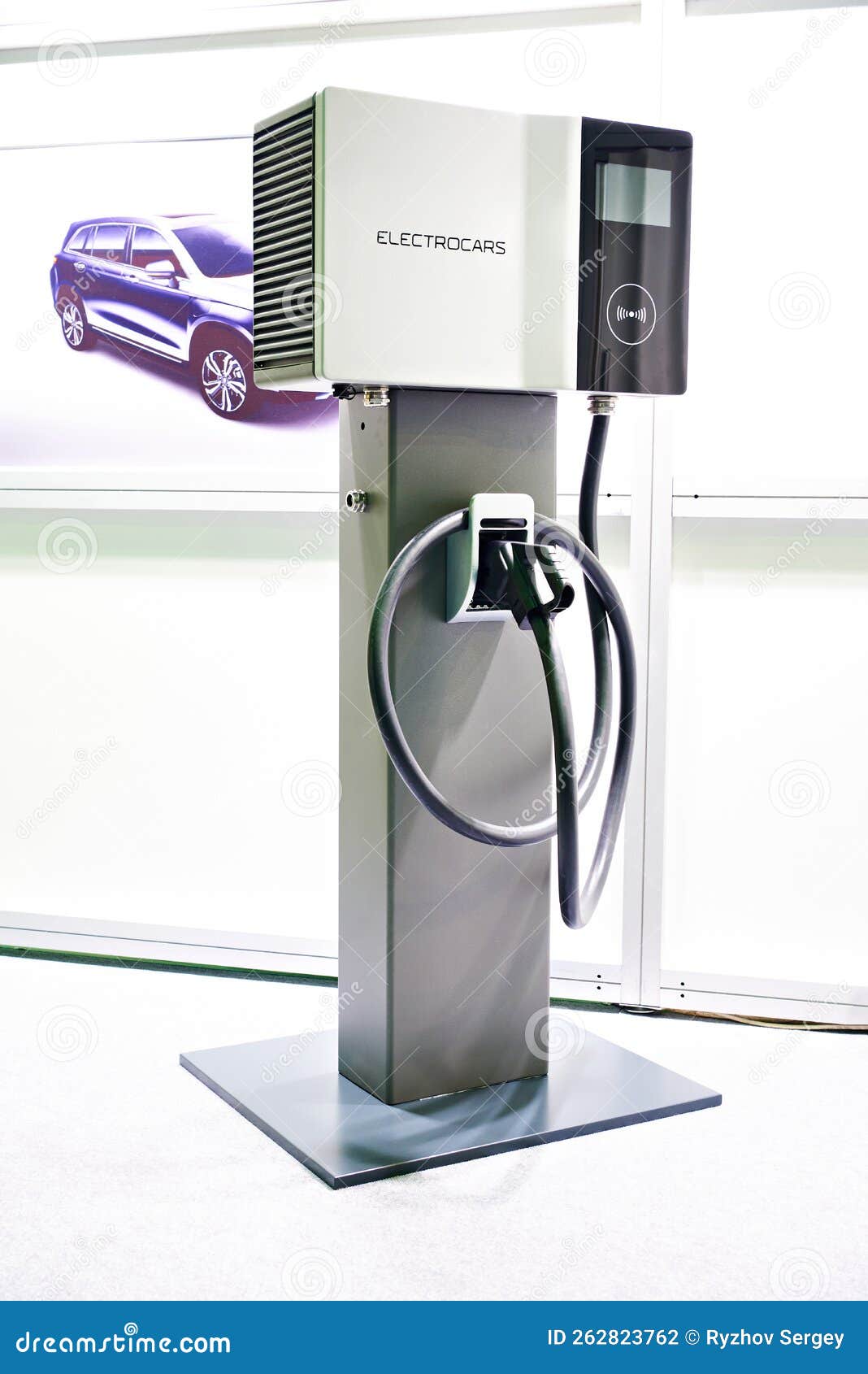 Quick Charging Systems for Electric Vehicles Stock Photo - Image of ...
