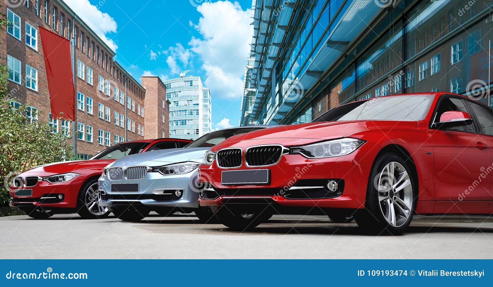 Three Race Cars stock photo. Image of carbon, brandless - 109193474