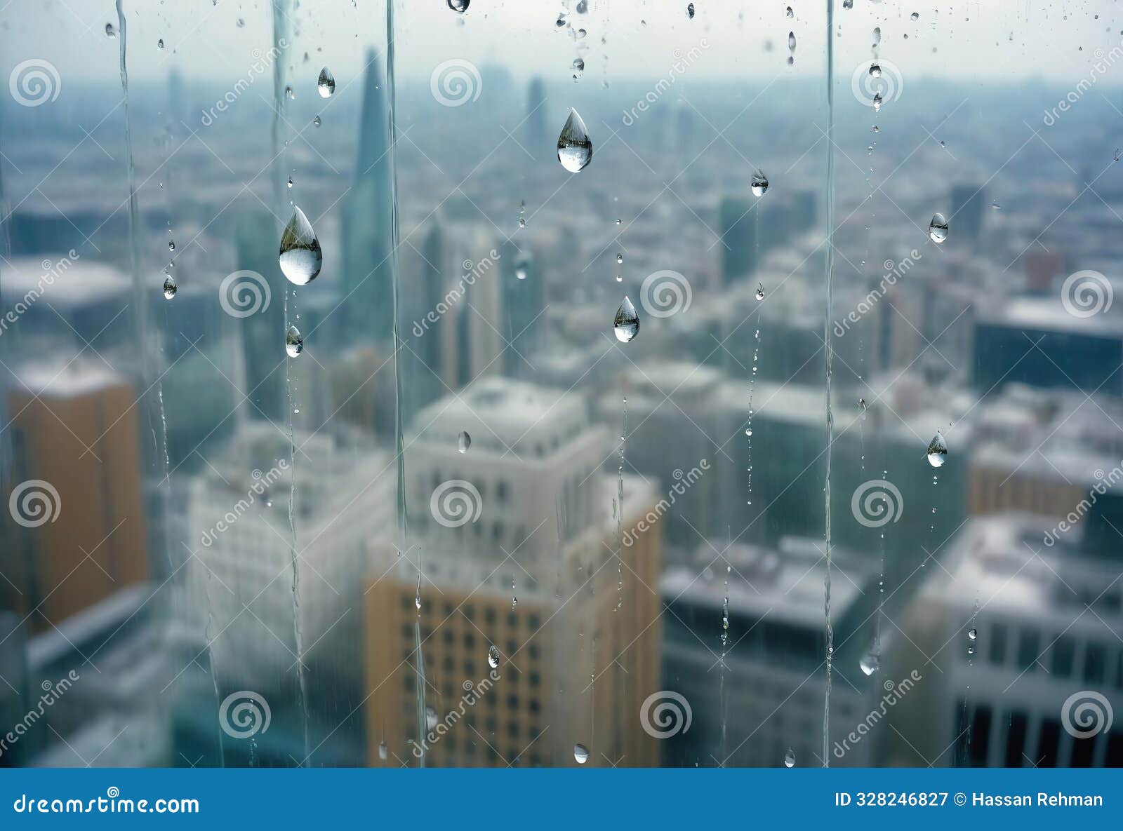 Three Raindrops on a Glass Surface Stock Illustration - Illustration of ...