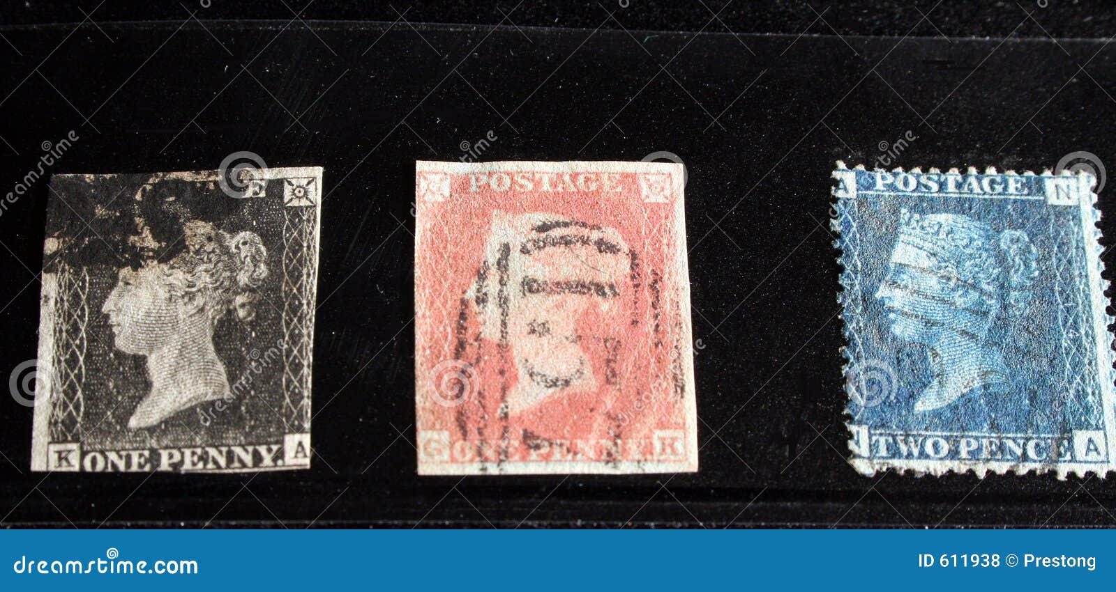 Three Rare British Stamps. editorial stock photo. Image of post - 611938