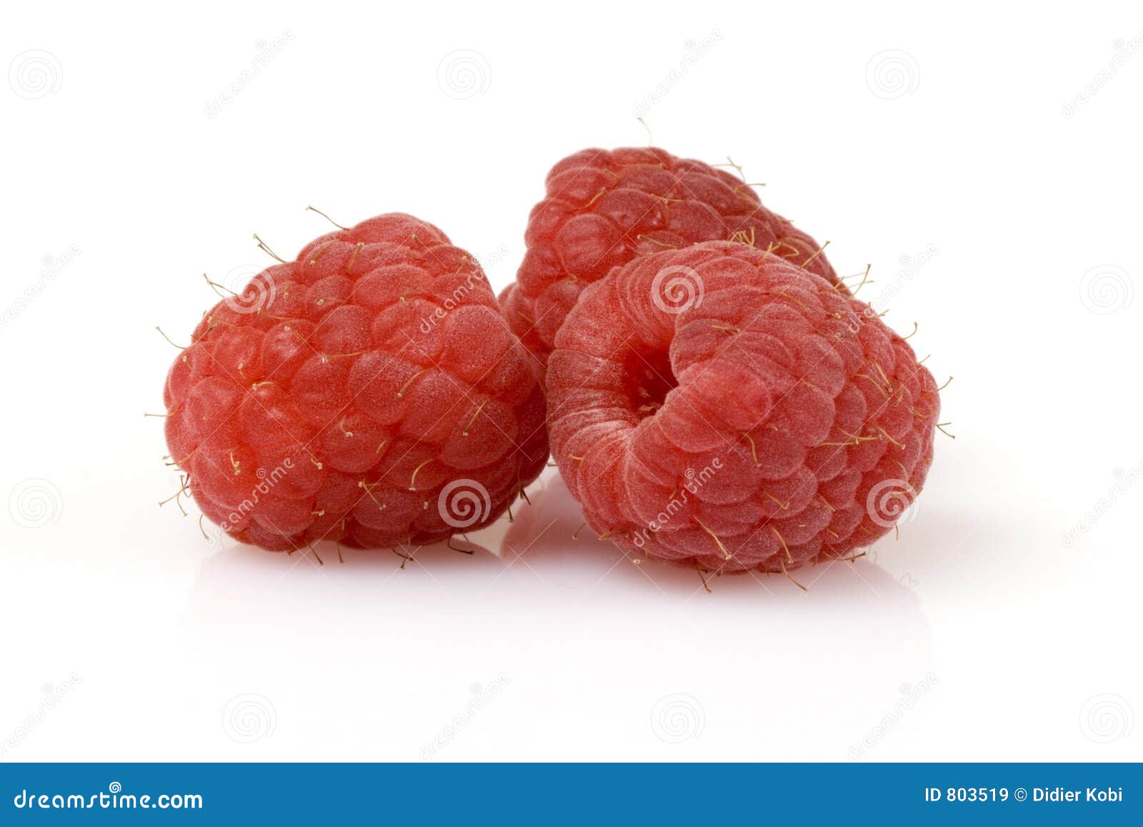 Three Raspberries stock image. Image of healthy, isolated - 803519