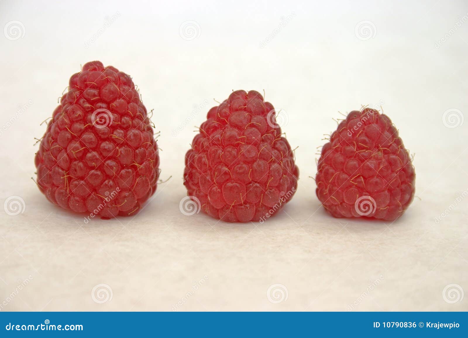 Three raspberry stock photo. Image of dessert, healthy - 10790836