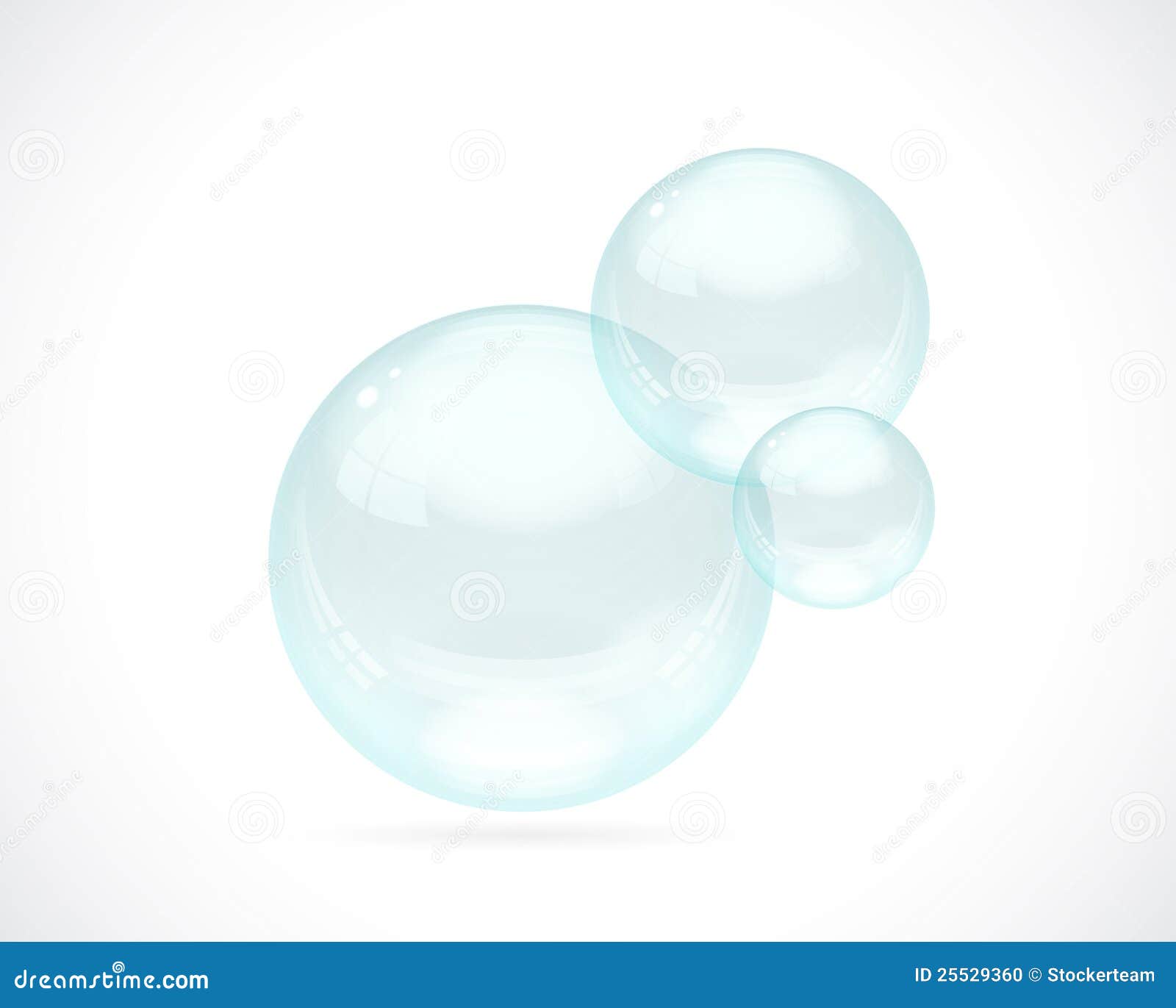 Three Realistic Bubble for Template Stock Illustration - Illustration ...