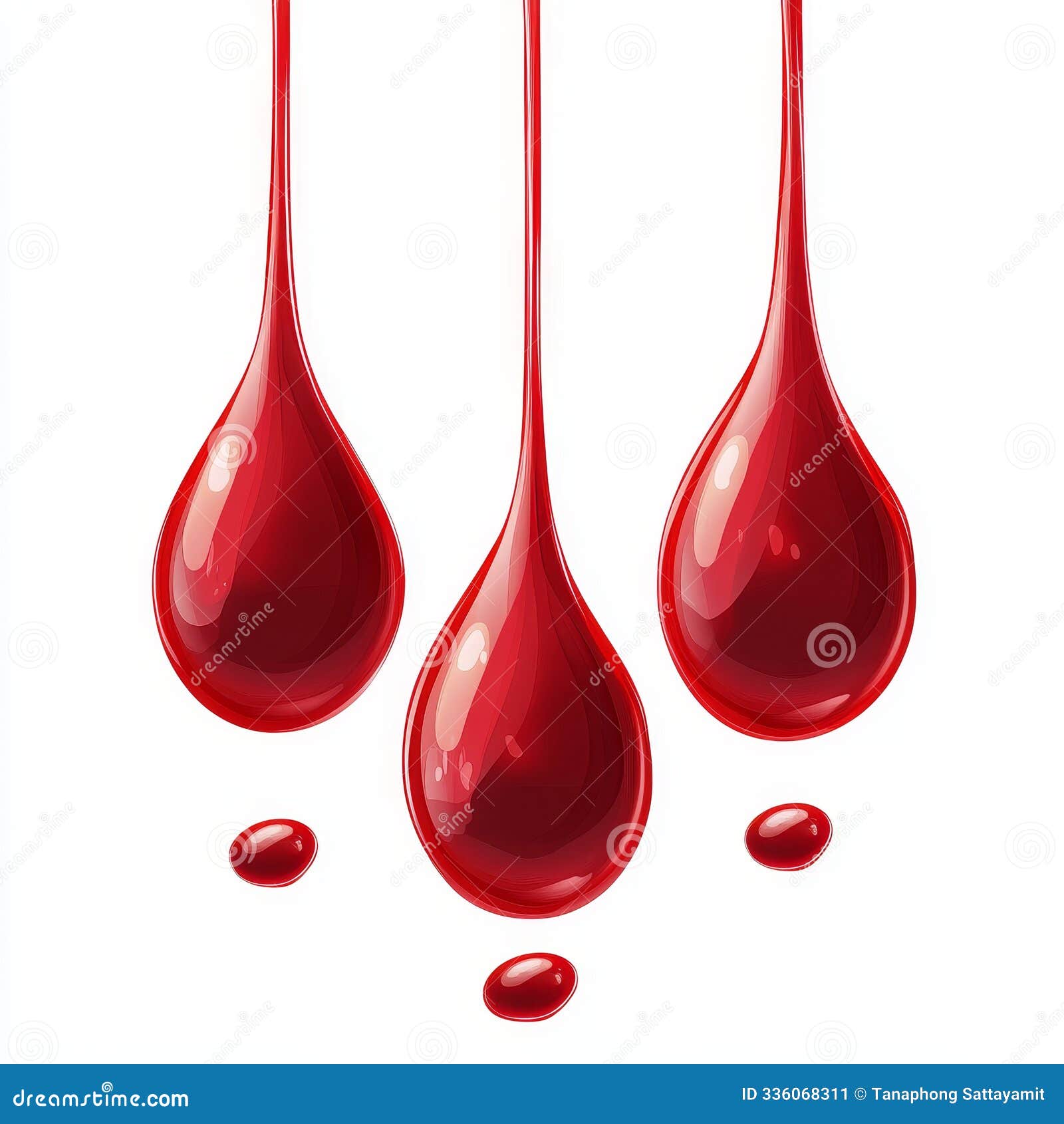 Blood Drops Clipart Red Blood Drops on White Background Stock ...