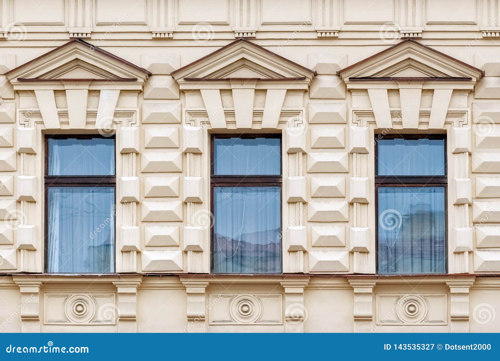 Three rectangular windows stock image. Image of framing - 143535327