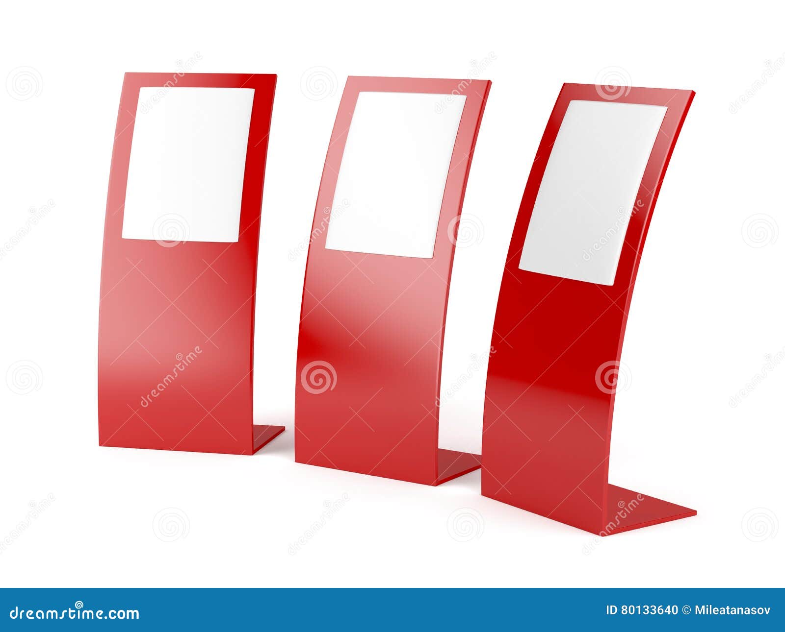 Three red ad panels stock illustration. Illustration of white - 80133640