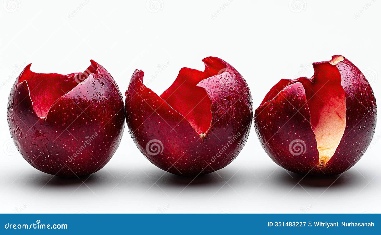 A Red Apple Apple Peels And An Old Tool On A White Background Royalty ...