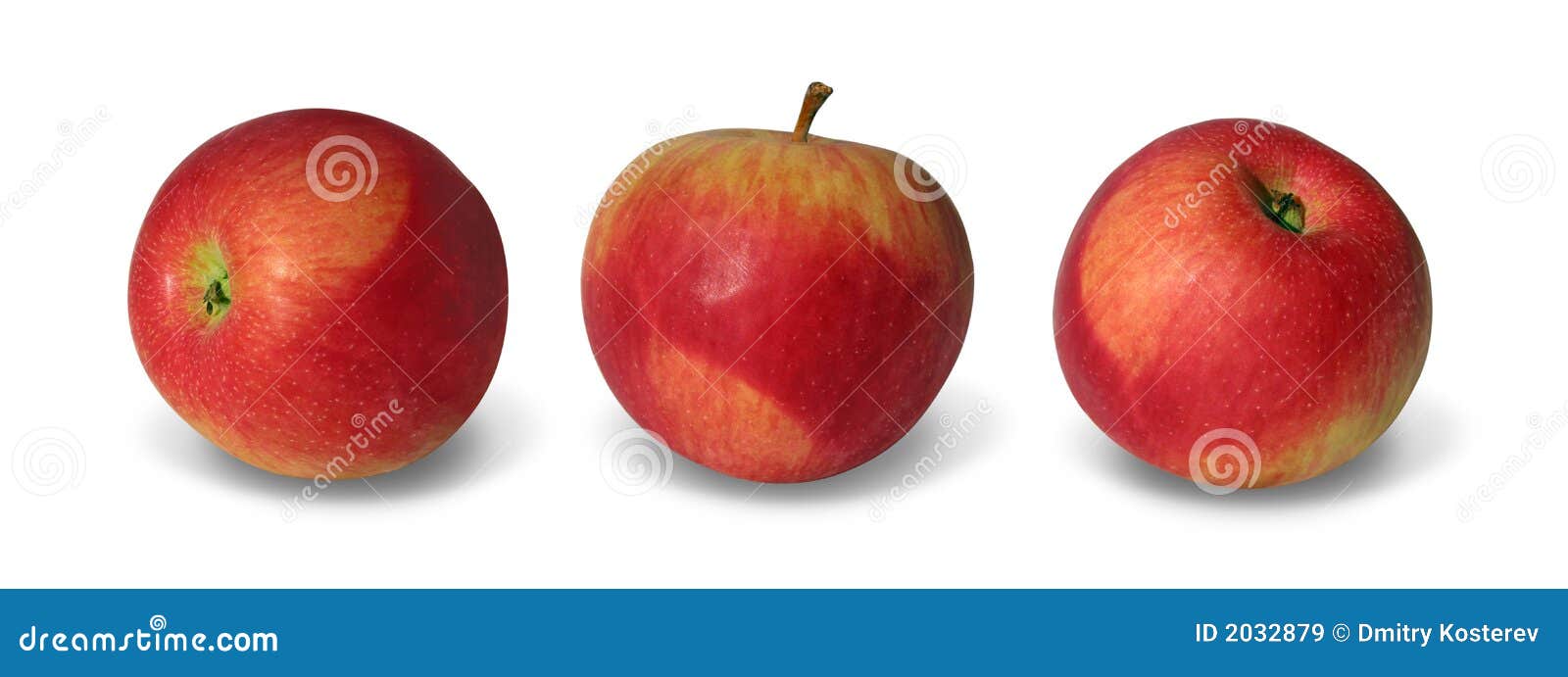Three Red Apples stock image. Image of eats, foods, healthy - 2032879