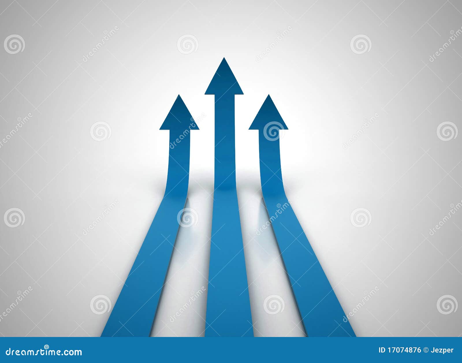 Three red arrows going up stock illustration. Illustration of glossy ...