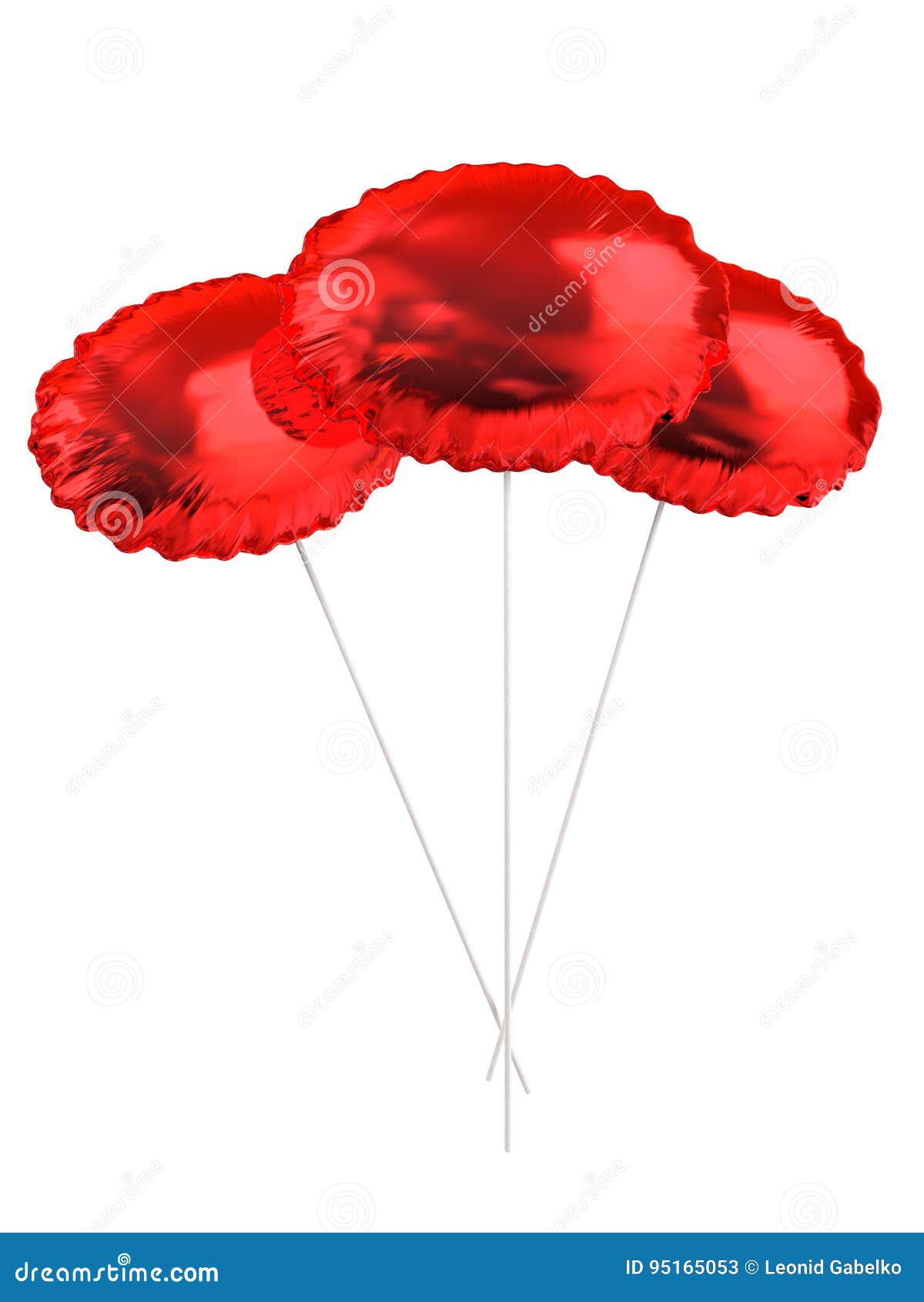 Three red balloons stock image. Image of isolated, icon - 95165053