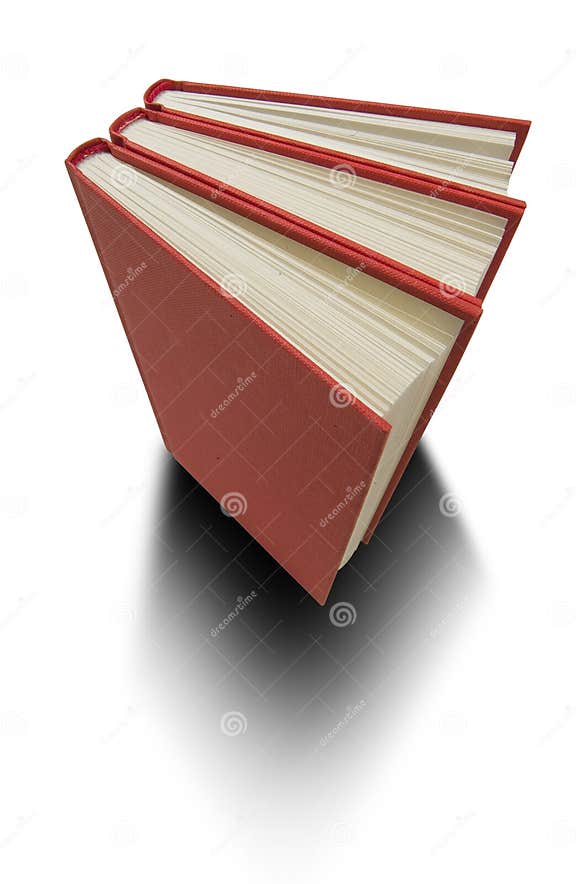 Three red books stock image. Image of text, volumes, opened - 989479