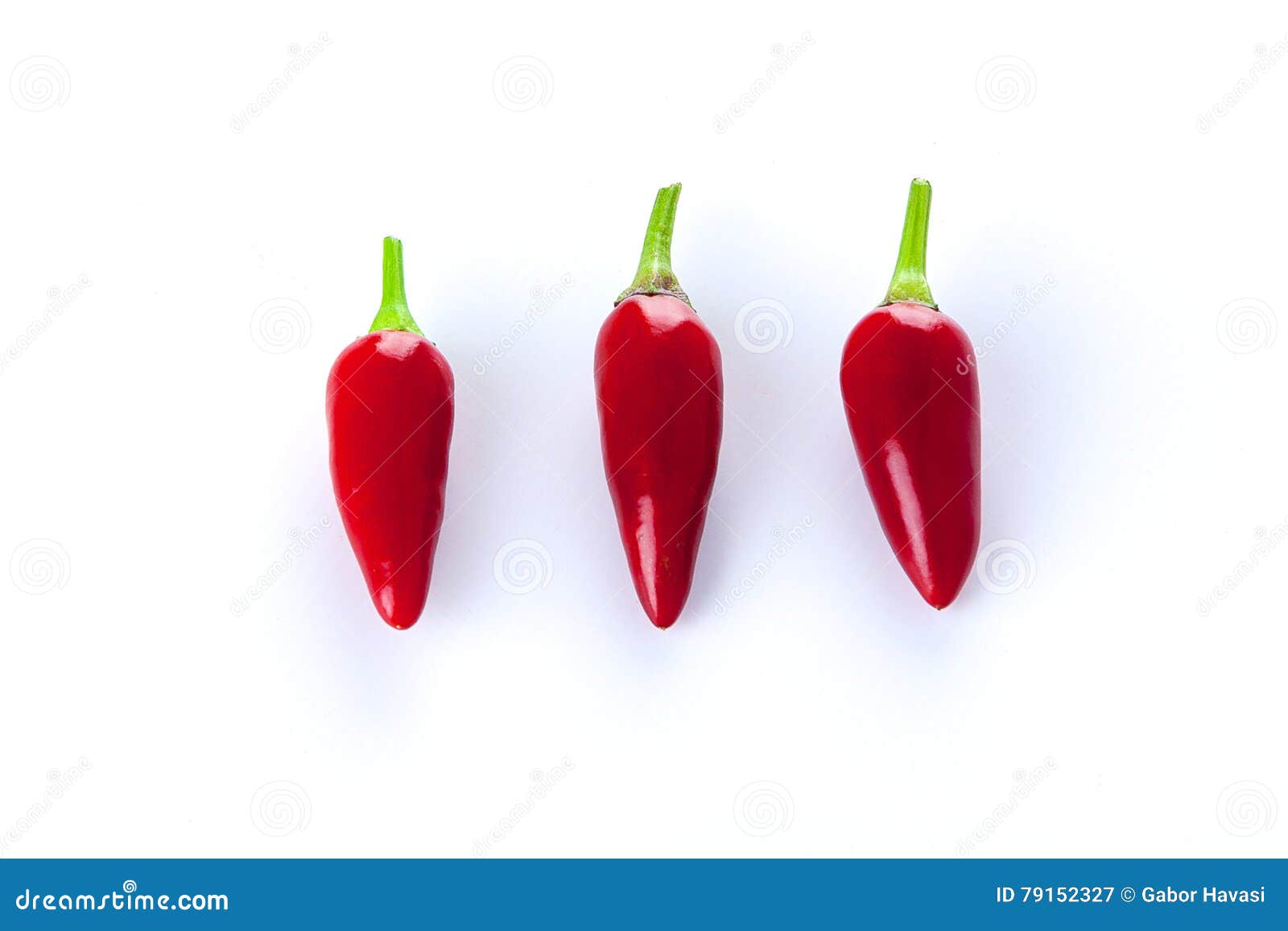 Three red chili peppers stock image. Image of ingredient - 79152327