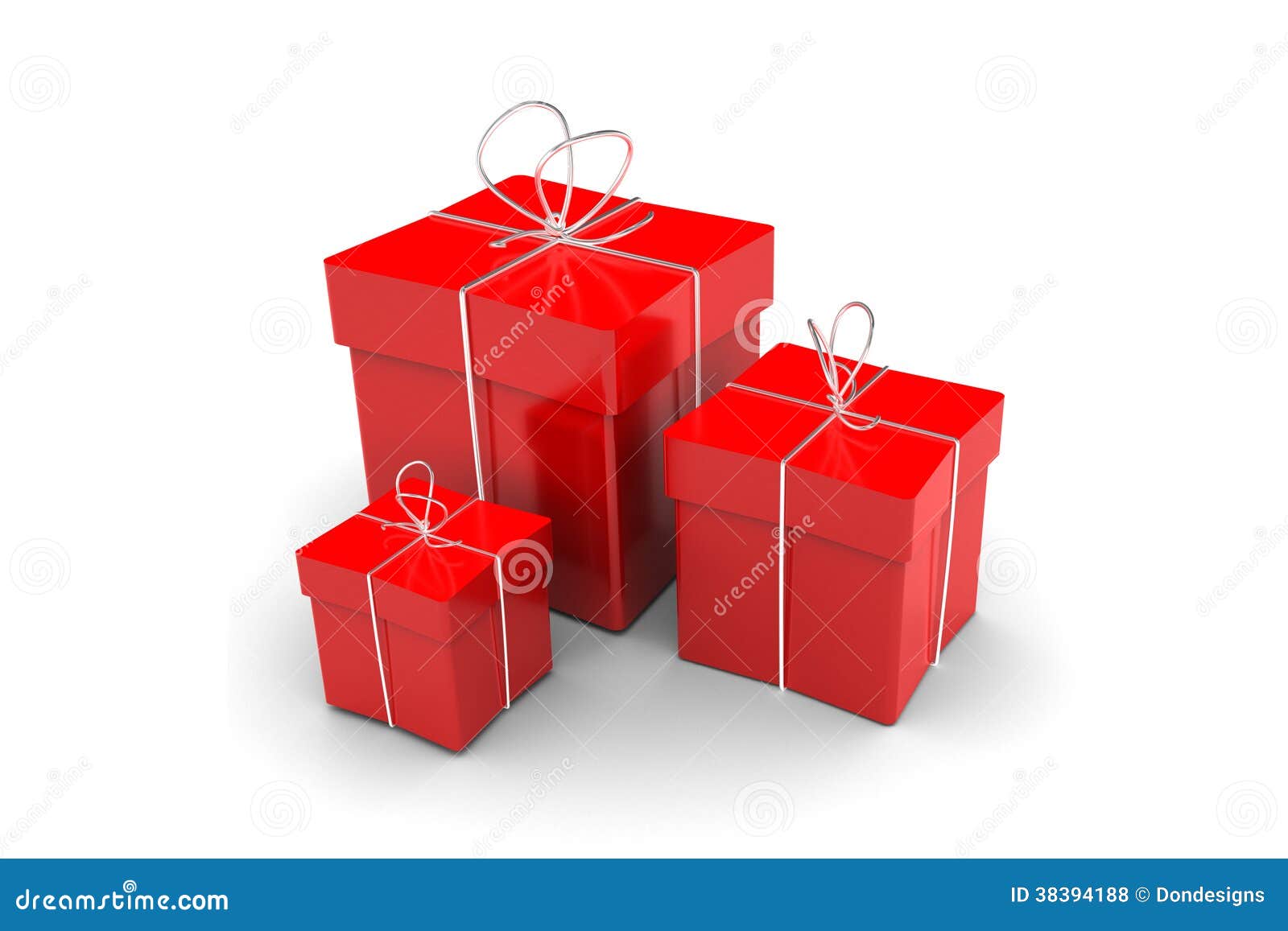 Three Red Gift Box stock illustration. Illustration of clearance - 38394188