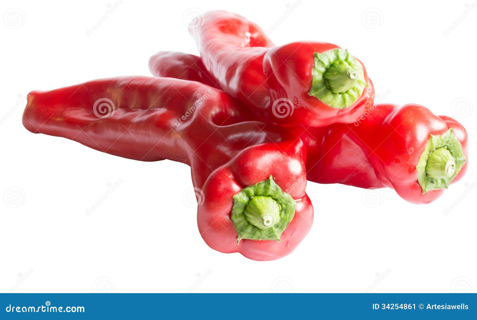 Three red peppers stock image. Image of ingredient, nature - 34254861