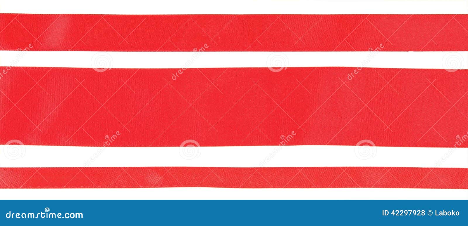 Three Red Ribbons of Different Widths Stock Photo - Image of element ...