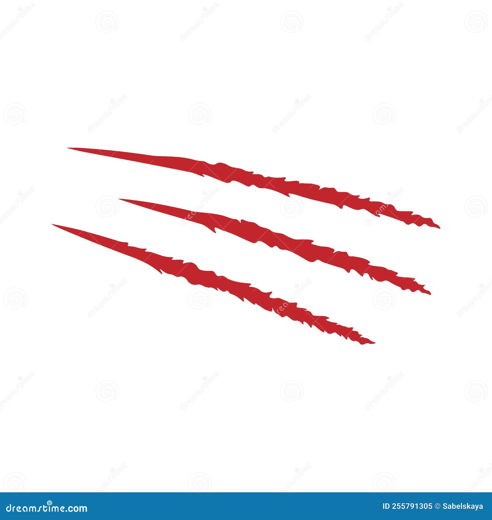 Three Red Scary Claws Scratches Flat Style, Vector Illustration Stock ... Three Red Scary Claws Scratches Flat Style, Vector Illustration Stock ...