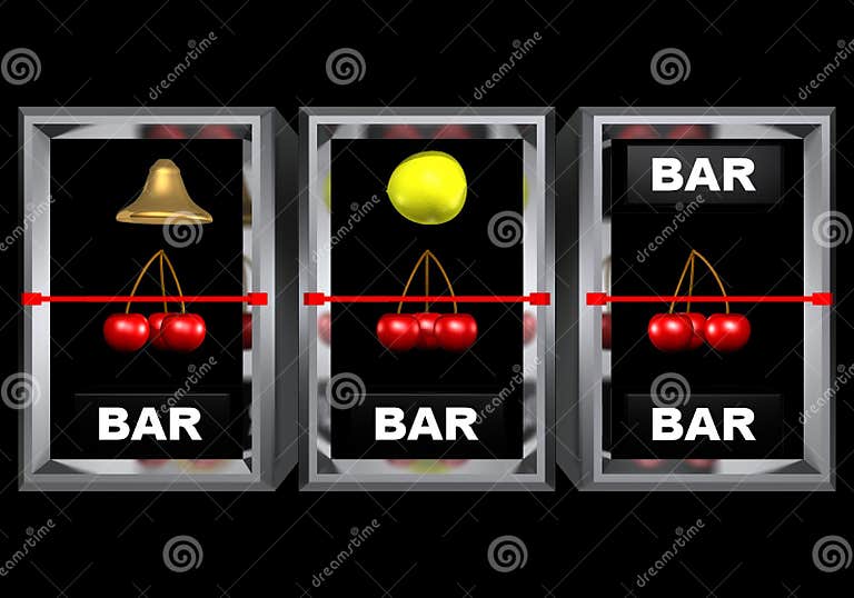 Three Reels on black stock illustration. Illustration of winner - 10359903