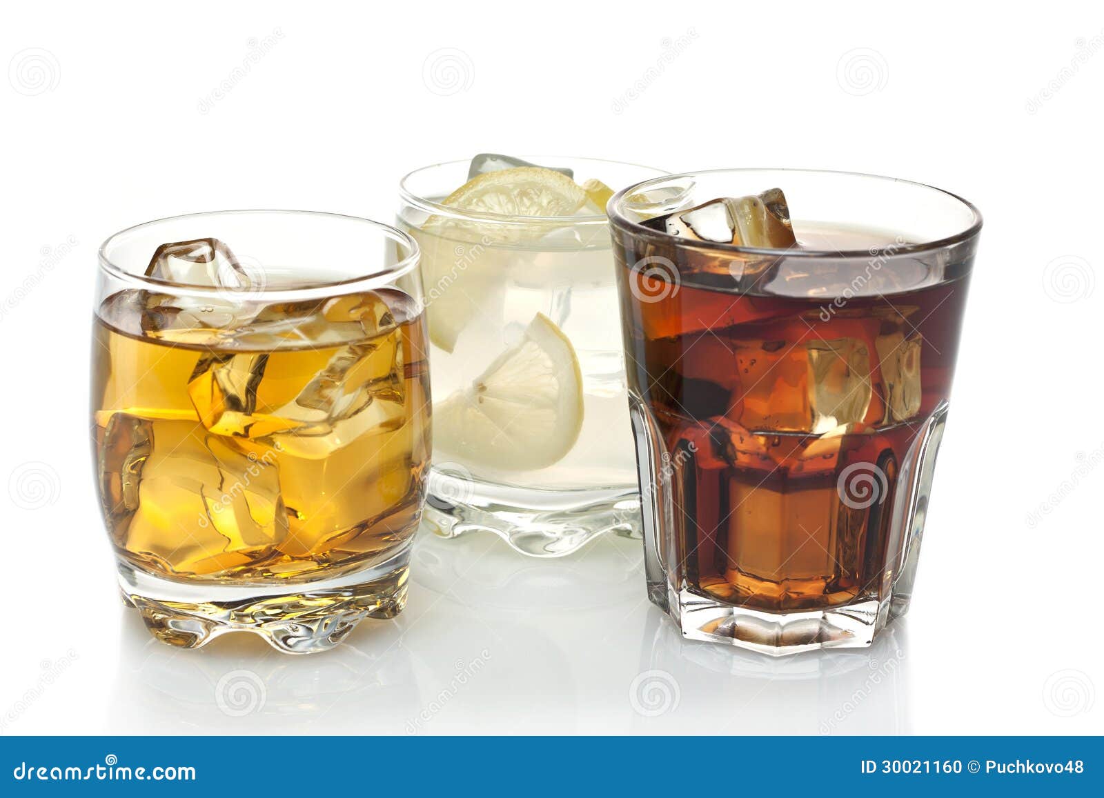 Three cocktails stock photo. Image of glass, white, alcohol - 30021160