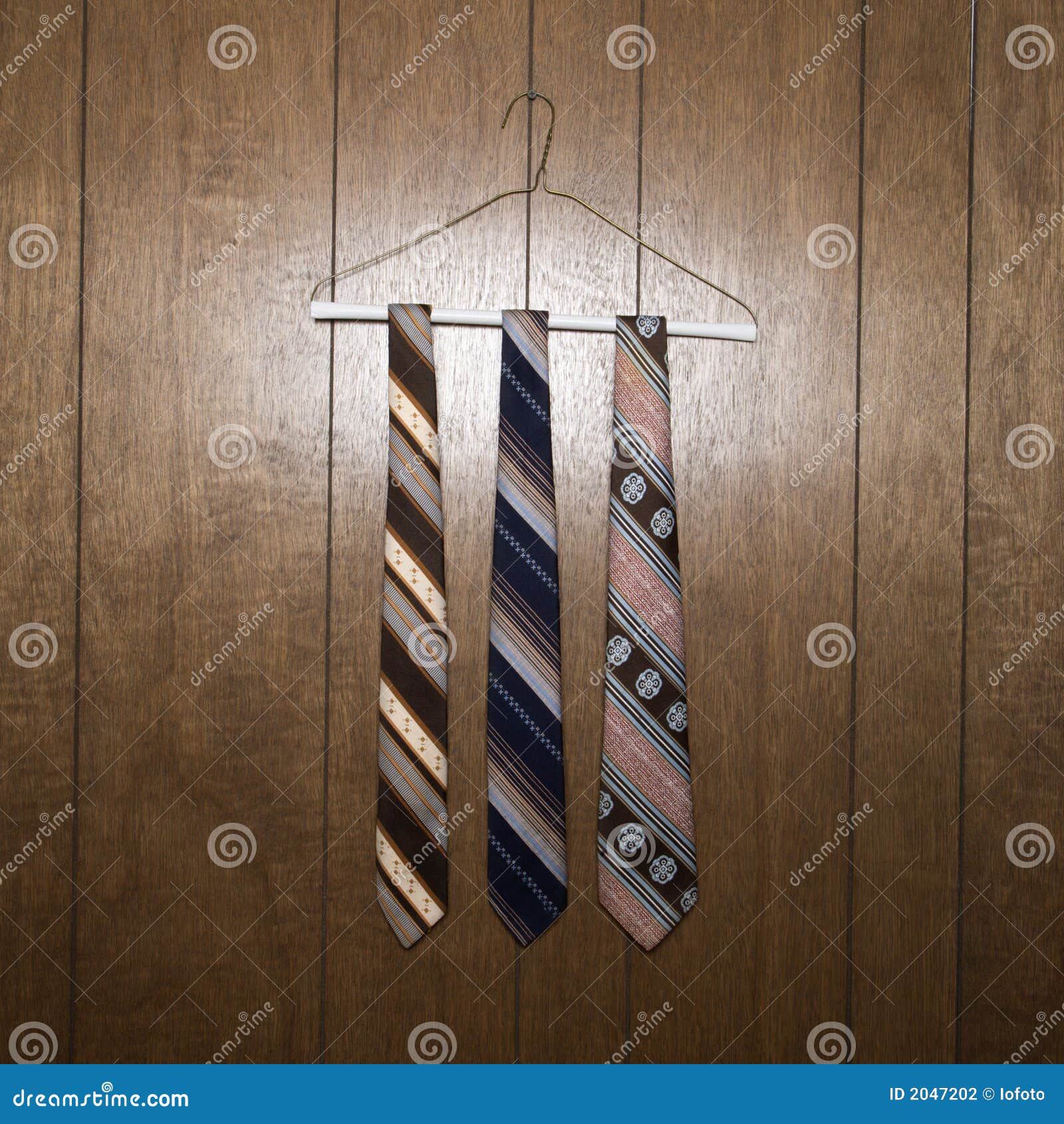 Three retro ties stock photo. Image of colour, wood, pattern - 2047202