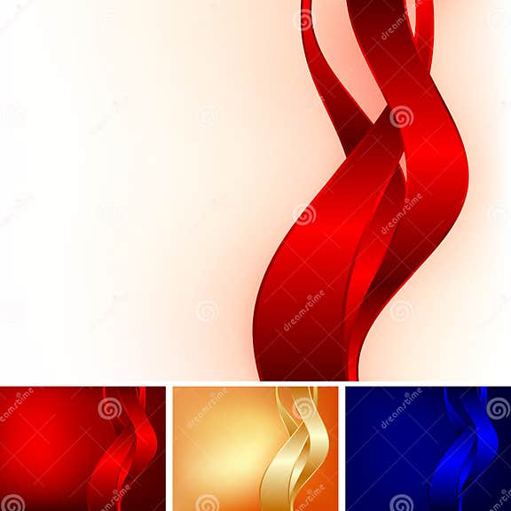 Three ribbons stock vector. Illustration of elegance - 15651438