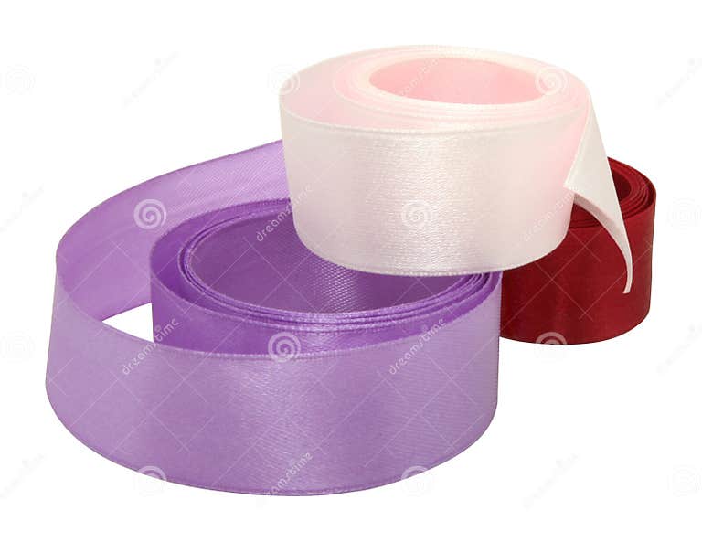 Three ribbons stock image. Image of green, background - 26015983