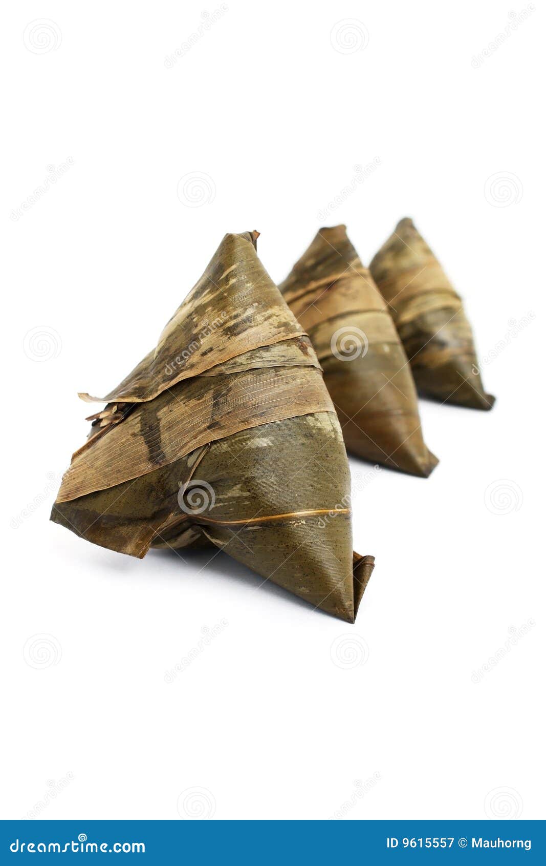 Three Rice Straw Piles Shine Up And Waiting For Harvesting The Rice ...