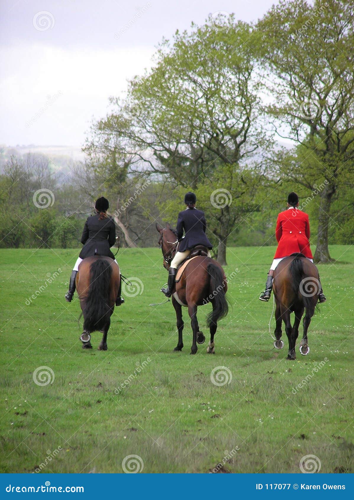 Three Riders stock image. Image of hunter, rider, three - 117077
