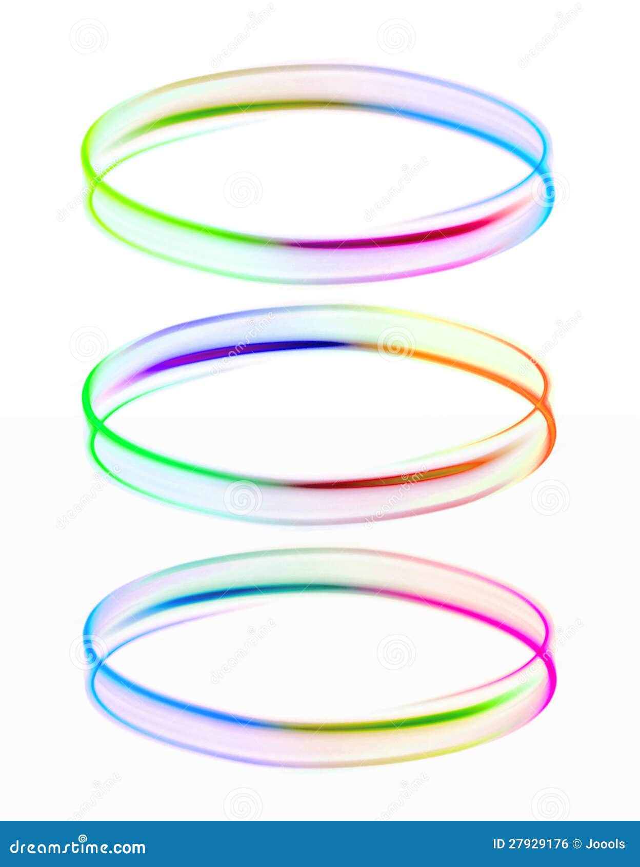Three rings of light stock illustration. Illustration of long - 27929176