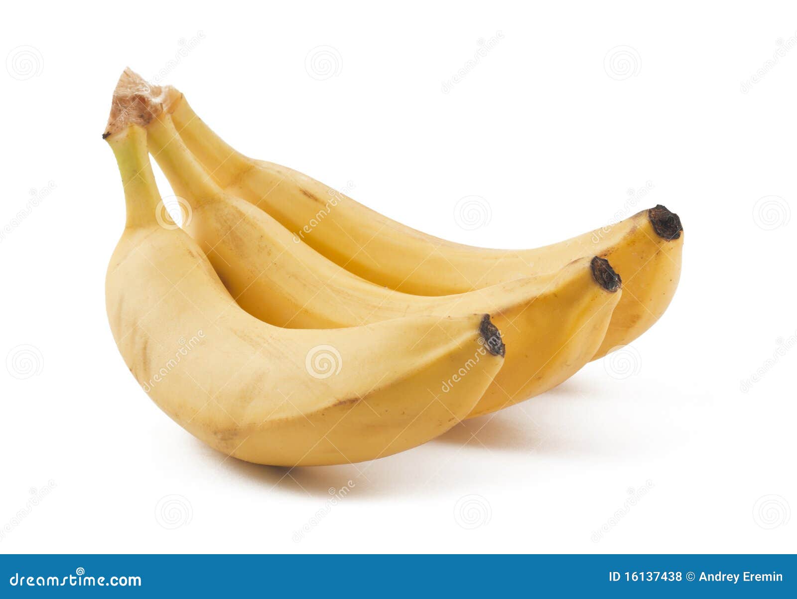 Three ripe bananas stock photo. Image of single, banana - 16137438