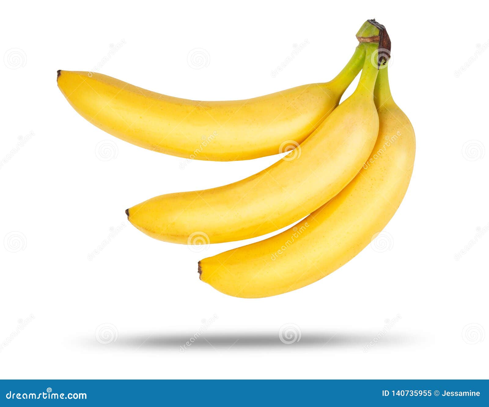 Three ripe bananas stock image. Image of food, banana - 140735955