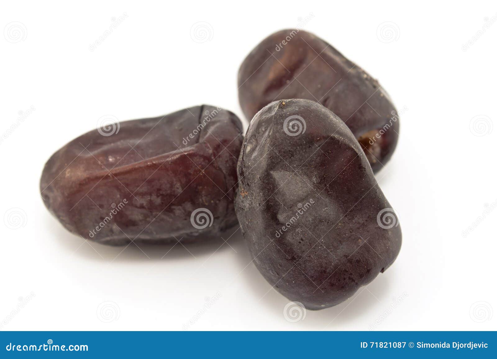 Three Ripe Dates Isolated on White Stock Image - Image of fruit ...