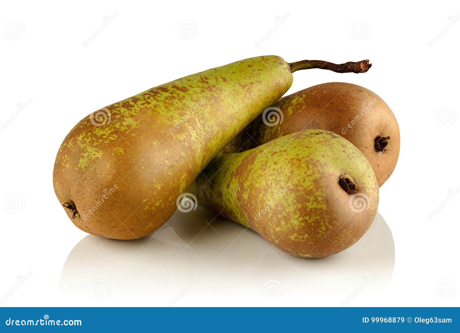 Three Ripe Juicy Pear Varieties Conference Stock Image - Image of food ...