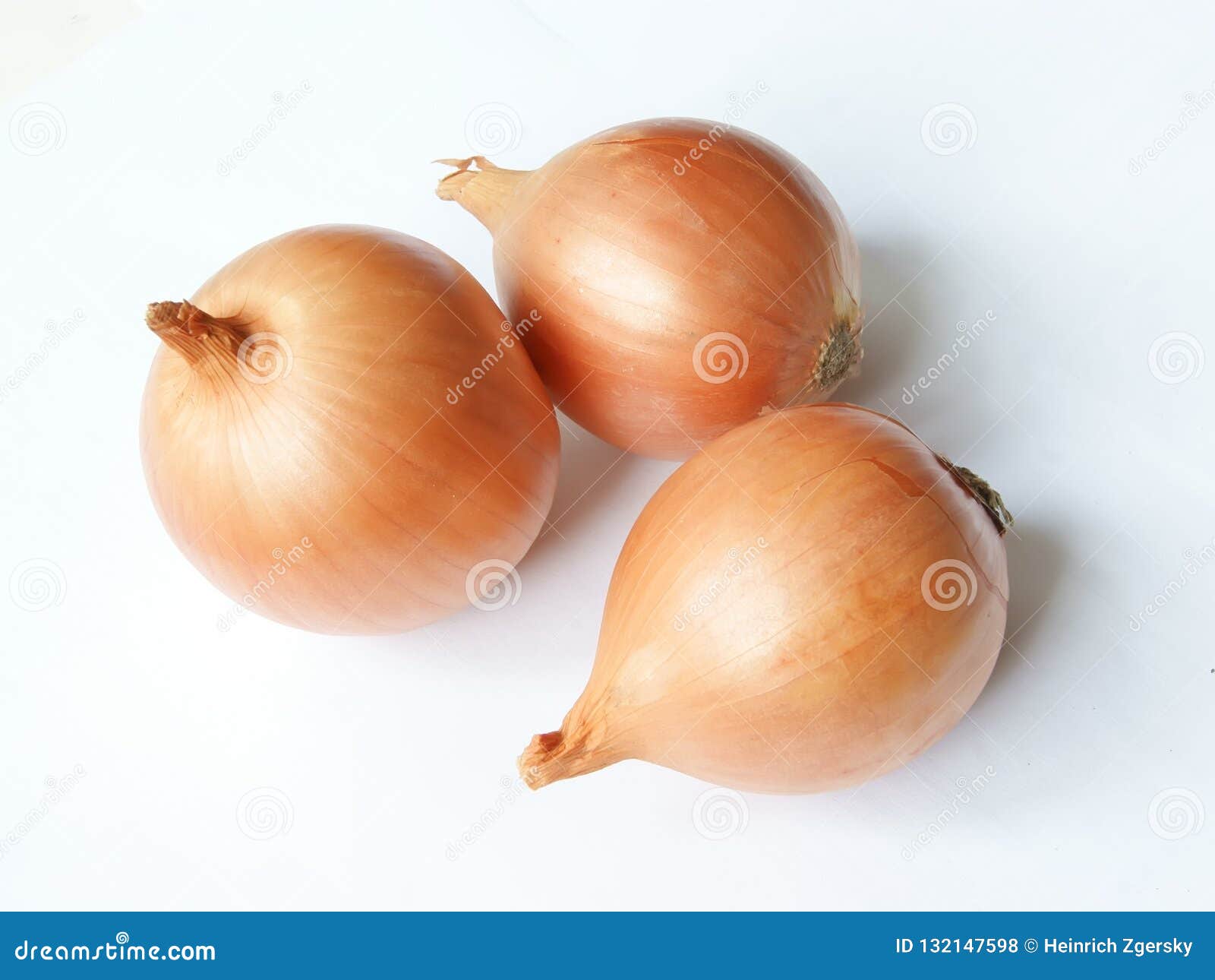 Three ripe onions stock photo. Image of three, healthy - 132147598